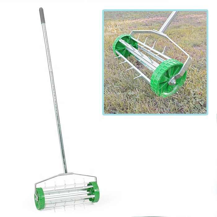 Hand Aerator - Efficient Lawn Scarifier with Adjustable Handle