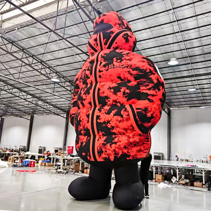 Factory Price Customized Design Logo Inflatable Down Jacket Character ...