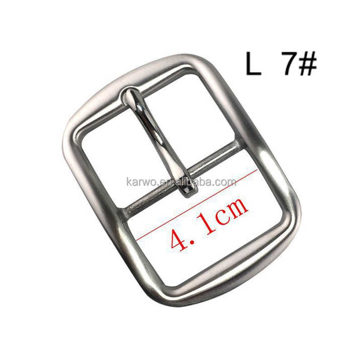 DIY Leather Craft Garment 40mm Stainless Steel Pin Buckle Men Metal ...