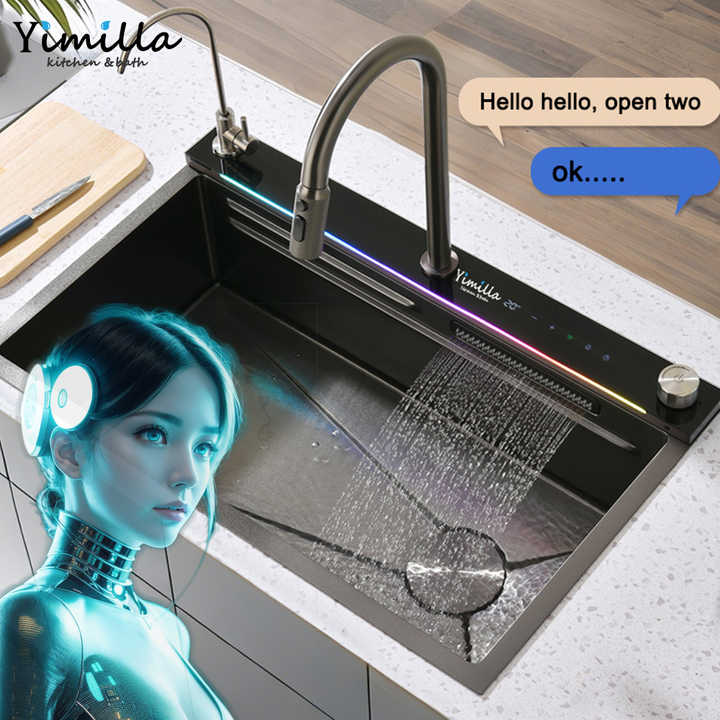 2025 Smart Intelligent Voice AI Control 304 Stainless Steel Kitchen ...