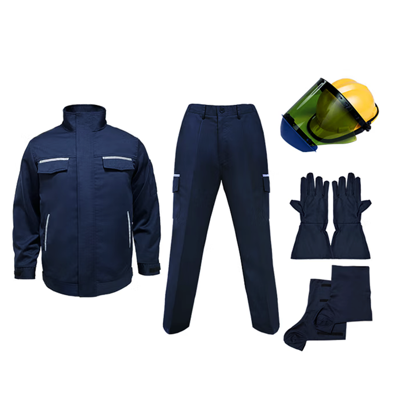 Level 2 Conformity Arc Flash PPE Category 2 Electricians Gray Color Arc ...