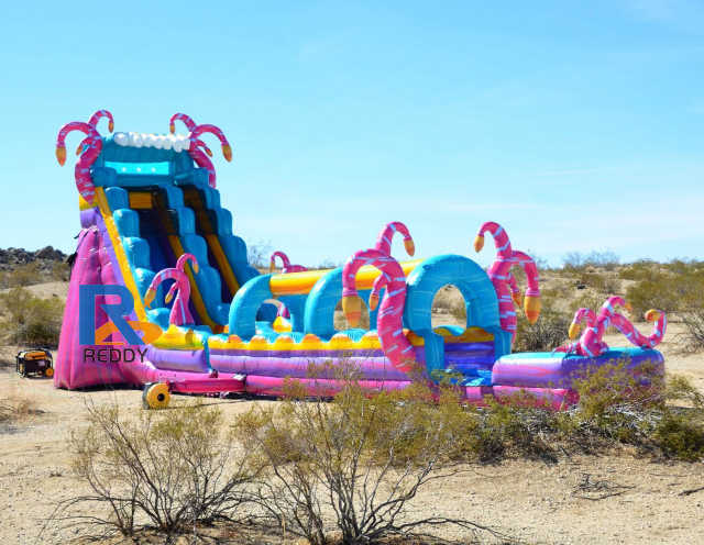 Outdoor Large Rental Bounce House Jumping Castle Double Slide Bouncy ...