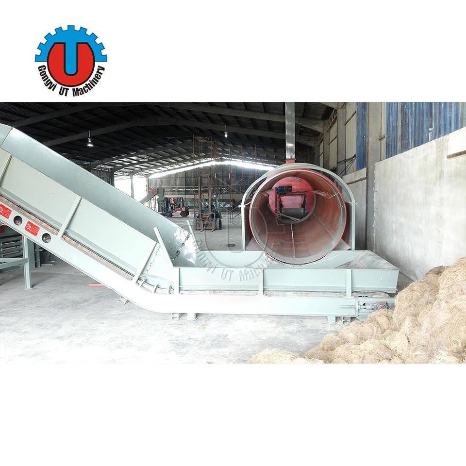 Coconut Husk Processing Machines Automatic Coconut Coir Fiber Extractor ...