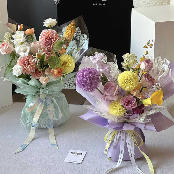 Lace Edge Cellophane - Elegant Flower Wrapping Solutions