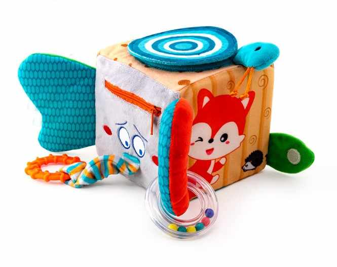 Early Educational Soft Cloth Cube for Baby Fabric Activity Scenery ...