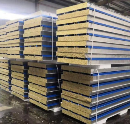 Incombustible y aislado paneles sándwich de rockwool para pared y techo ...