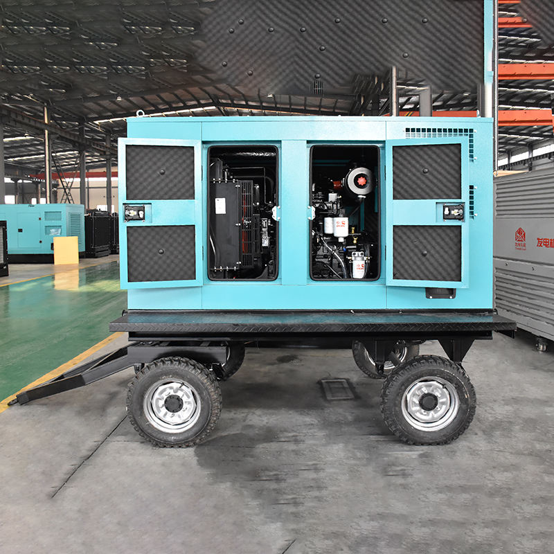 20kw 100kW Three-Phase Silent Type Mobile Power Station 380V Diesel ...