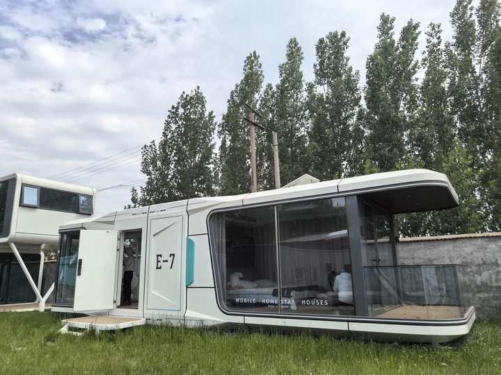 11.5m Camping Capsule Portable Prefab Home Modular Prefabricated Space ...