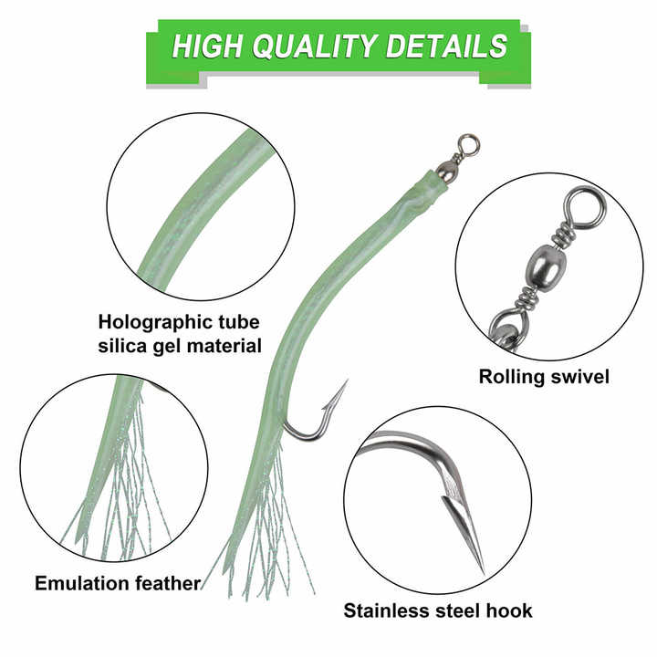 DORISEA Fishing Gummimakk Gummi Makk Mak Norwegen Hooks