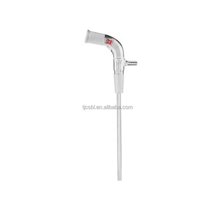 Lab Glassware Glass Vacuum Distillation Take Off Adapter Long Stem With ...