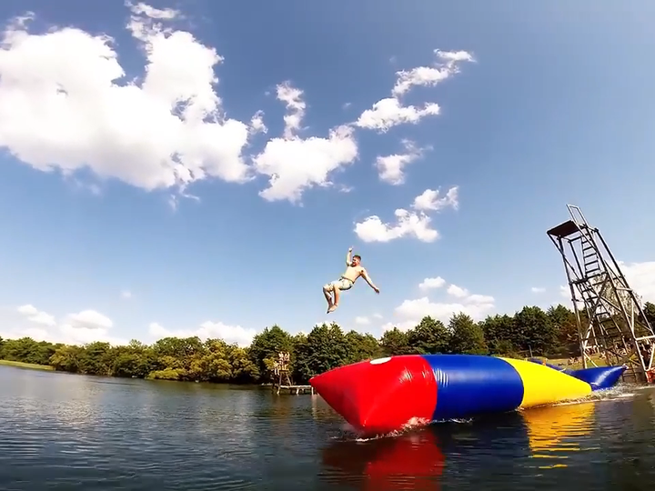 Lake Inflatable Water Catapult Jumping Blob - Fun & Safety