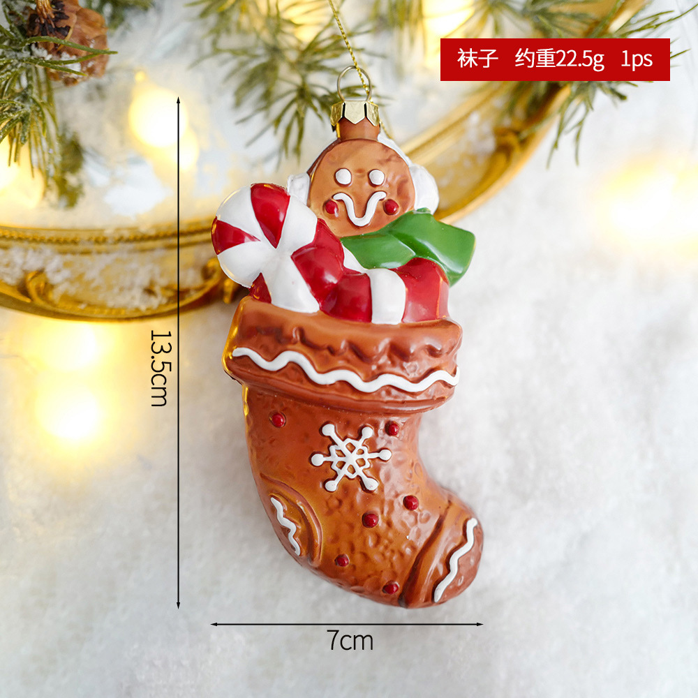 Cookie Tree Decoration Snowflake Gingerbread Man House Pendants ...