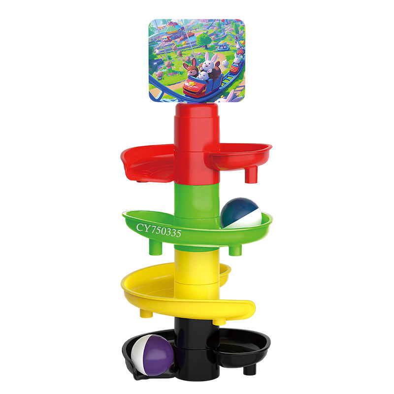 Development Educational Ball Drop Toys Ball Run Ramp Tower Ball Drop ...