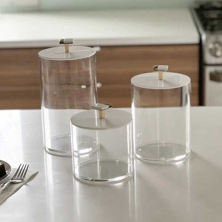 Judaica Jewish Lucite Cookie Jar with Lids Custom Acrylic Cookie Boxes ...