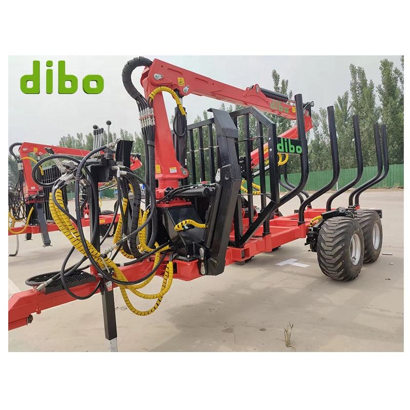 Forestry Machine - Hydraulic Log Grab/timber Crane Grab Trailer