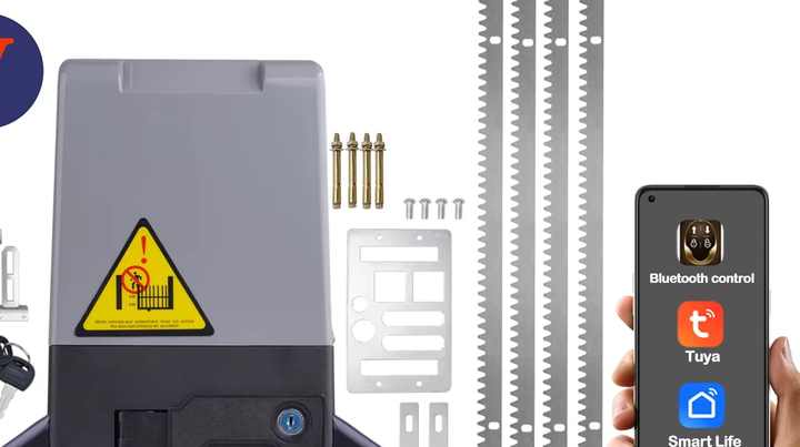 Spring Limit Sliding Motor Door Opener Set with Accessories