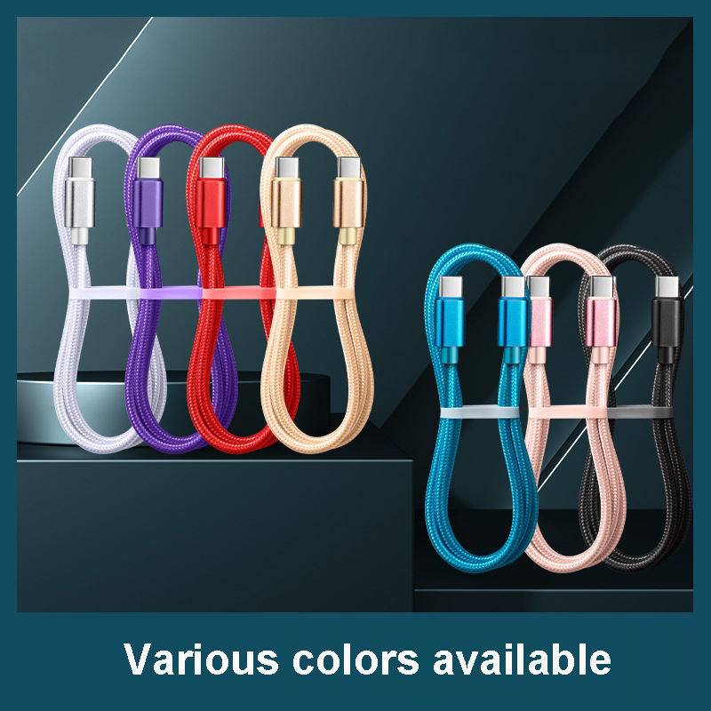 Nylon Braided USB C OEM 60W PD USB Cable Type-C Fast Charging 3ft 6ft ...