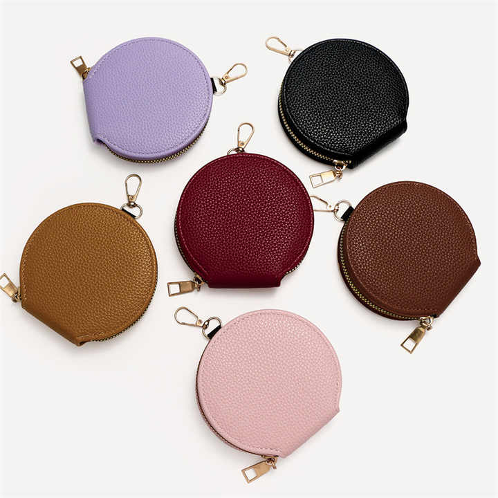 3D Cartoon Round Purse Keychain - Fashionable & Functional