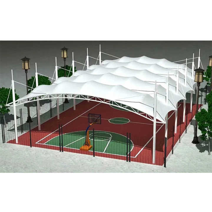 Prefab Football Stadium Pvdf Membrane Roof Soccer Canopy Football ...
