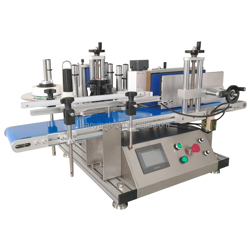 MT-30 manual mineral water plastic round bottle labeling machine round ...