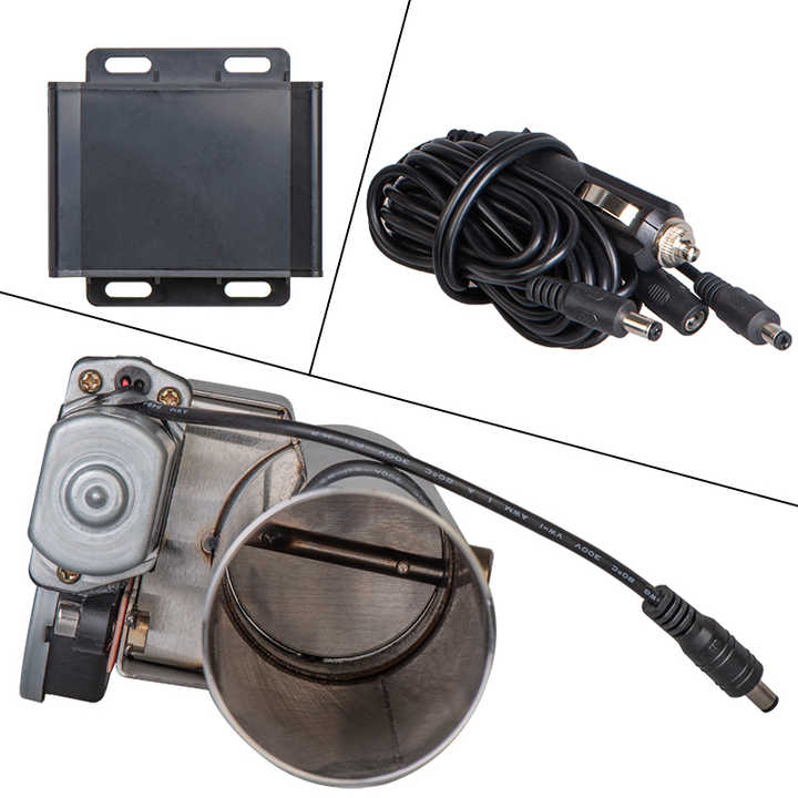 Universal 2 Inch Straight Exhaust Pipe Stainless Steel Electric Cutout ...