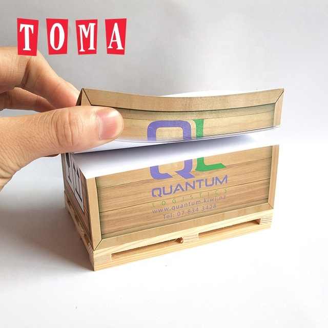 Custom Logo Container Wooden Pallet Notepad - Promotional Gift