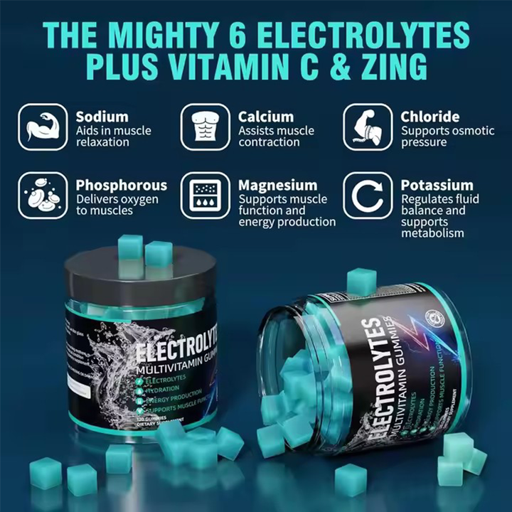Sports Supplement Hydration Electrolyte Gummies Energy Support ...