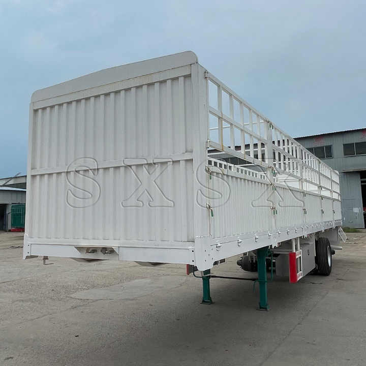 Customized 4Axles Fence Semi-trailer 60 Tons 13.5m High Quality Semi ...