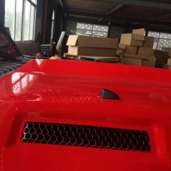 Stainless Steel Red Engine Hood for JEEP Wrangler JL 2018