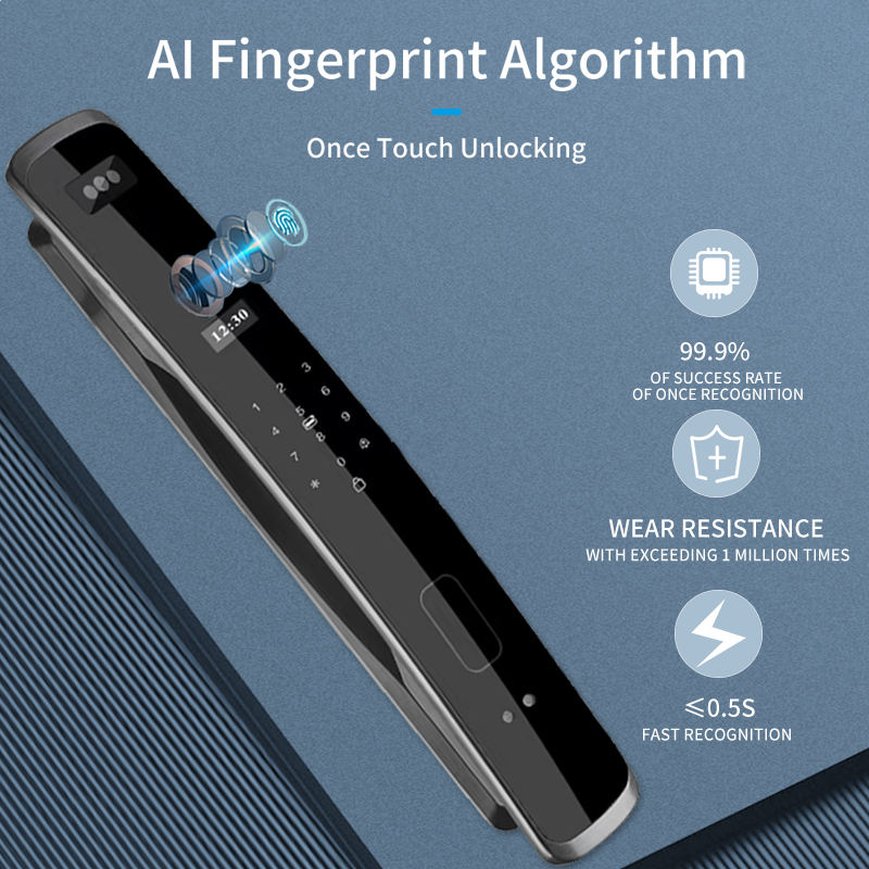 XSDTS DF06XF Wishome WiFi 3D Face Recognit Smart Door Lock Digital ...