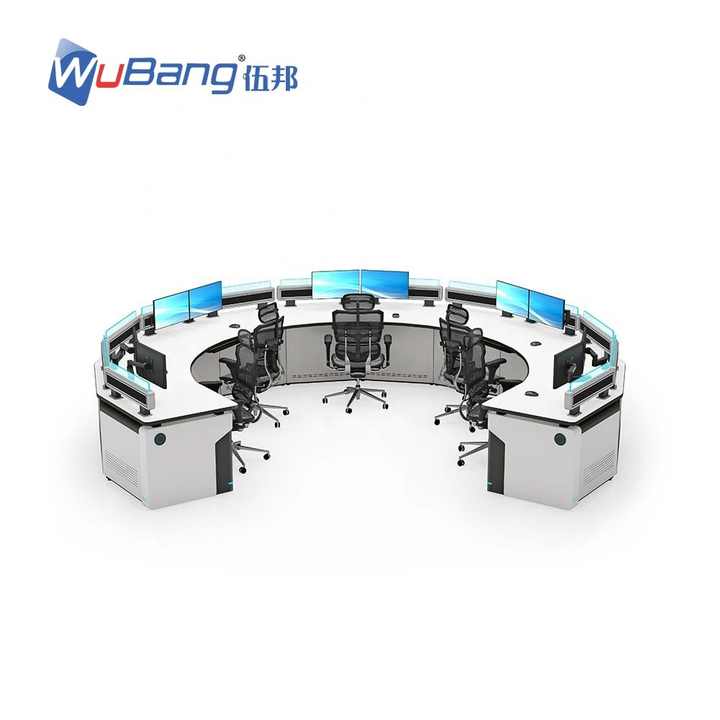 Supports Multiple Screens Custom Control Room Console Cold Rolled Steel ...