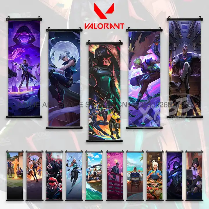 Valorant Hot Game Figures Poster Hd Printing Anime Painting Cypher Sova ...