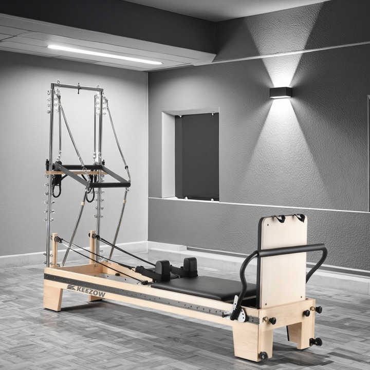 Pilates Reformer Con Torre Wooden Pilates Reformer Home Portable Yoga ...