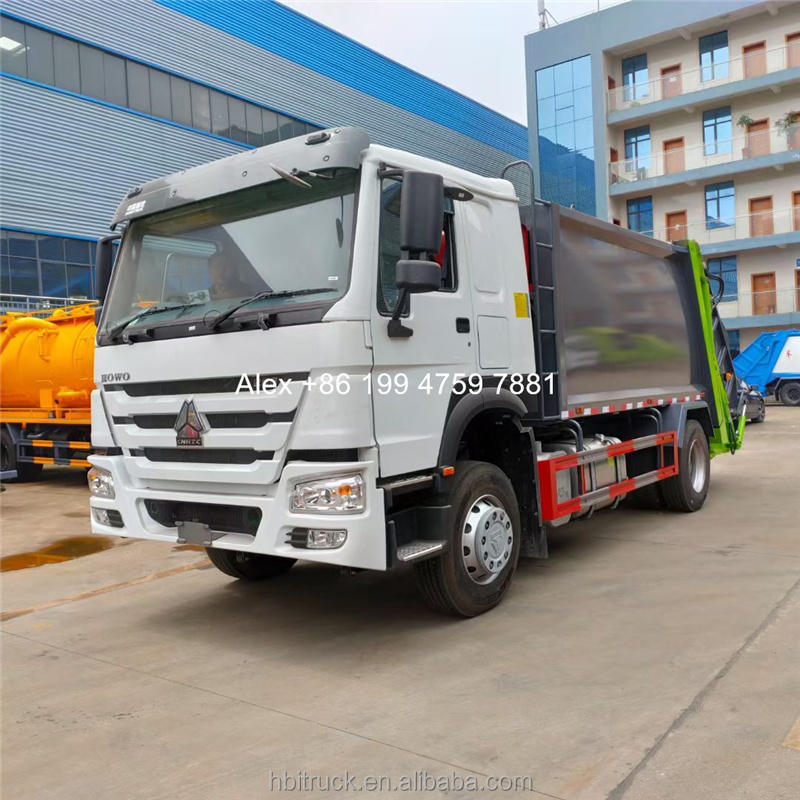4x2 14000 liter HOWO SINOTRUK garbage compactor garbage truck Products ...