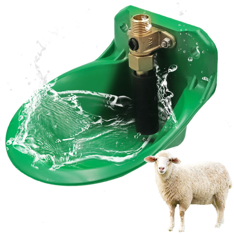 Automatic Goat Sheep Water Bowl Sheep Drinker Waterer Green Plastic ...