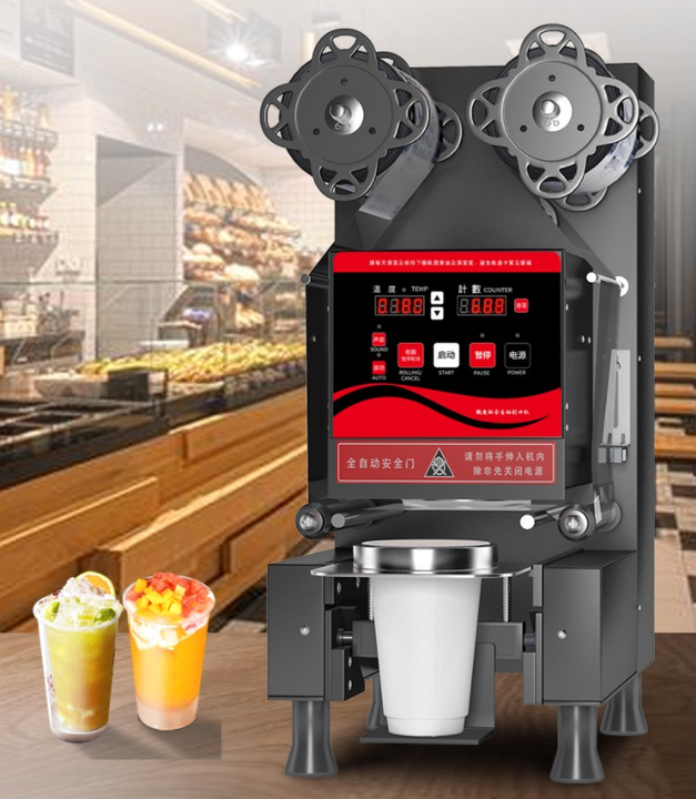 Milk Tea Sealer Commercial Milk Tea Shop Automatic Soy Milk Beverage ...