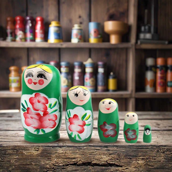 Russian Nesting Dolls Matryoshka Dolls Hand-Painted Russian Nesting ...