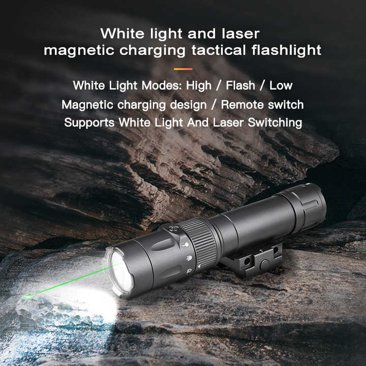 New High Power 2000 Lumens Tactical Torch Flashlight Pressure Switch ...