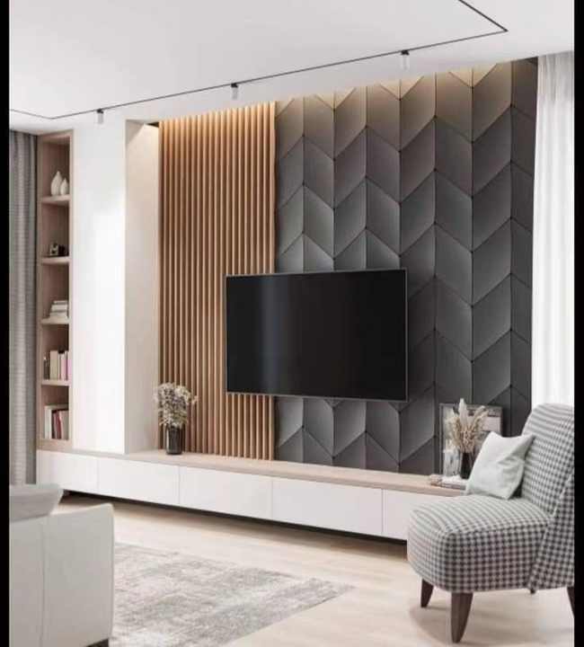 Dansa Panel Dinding Bergalur Bulat, Papan Panel PVC Dekorasi Interior ...