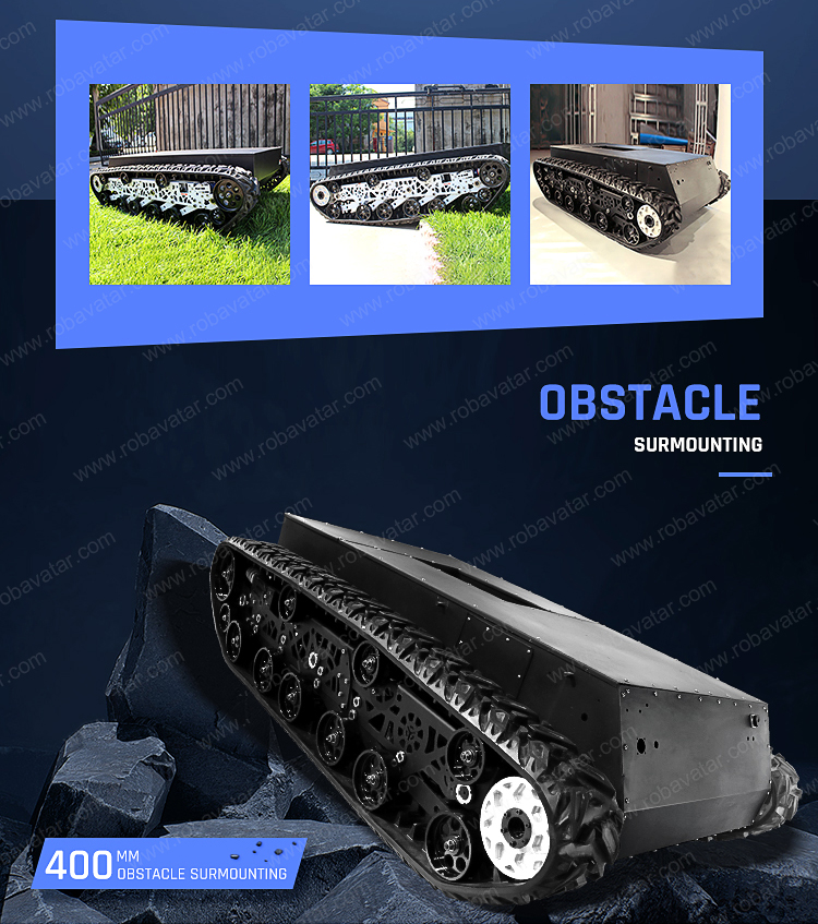 Rov Unmanned Rtk Navigation Crawler Inspection Robot Chassis Rubber ...
