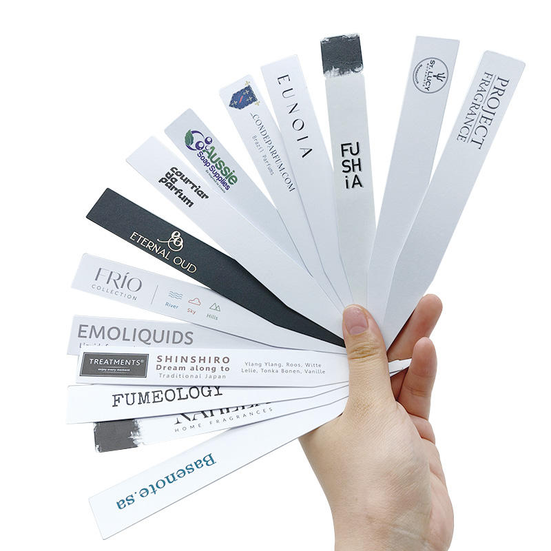 Factory Custom Branded Logo Perfume Paper Sample Card Tester Strips ...