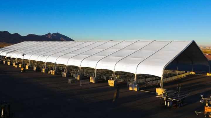 Outdoor Exhibition Aluminum Frame Large TFS Curved Roof Shaped Sport ...