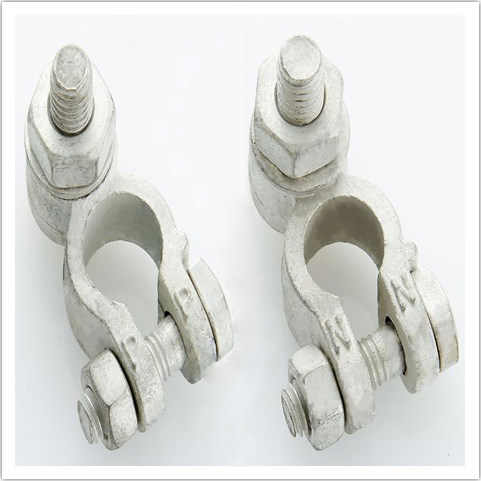 PAIR Car Battery Connectors Brass M10 Stud 1 POSITIVE & 1 NEGATIVE ...