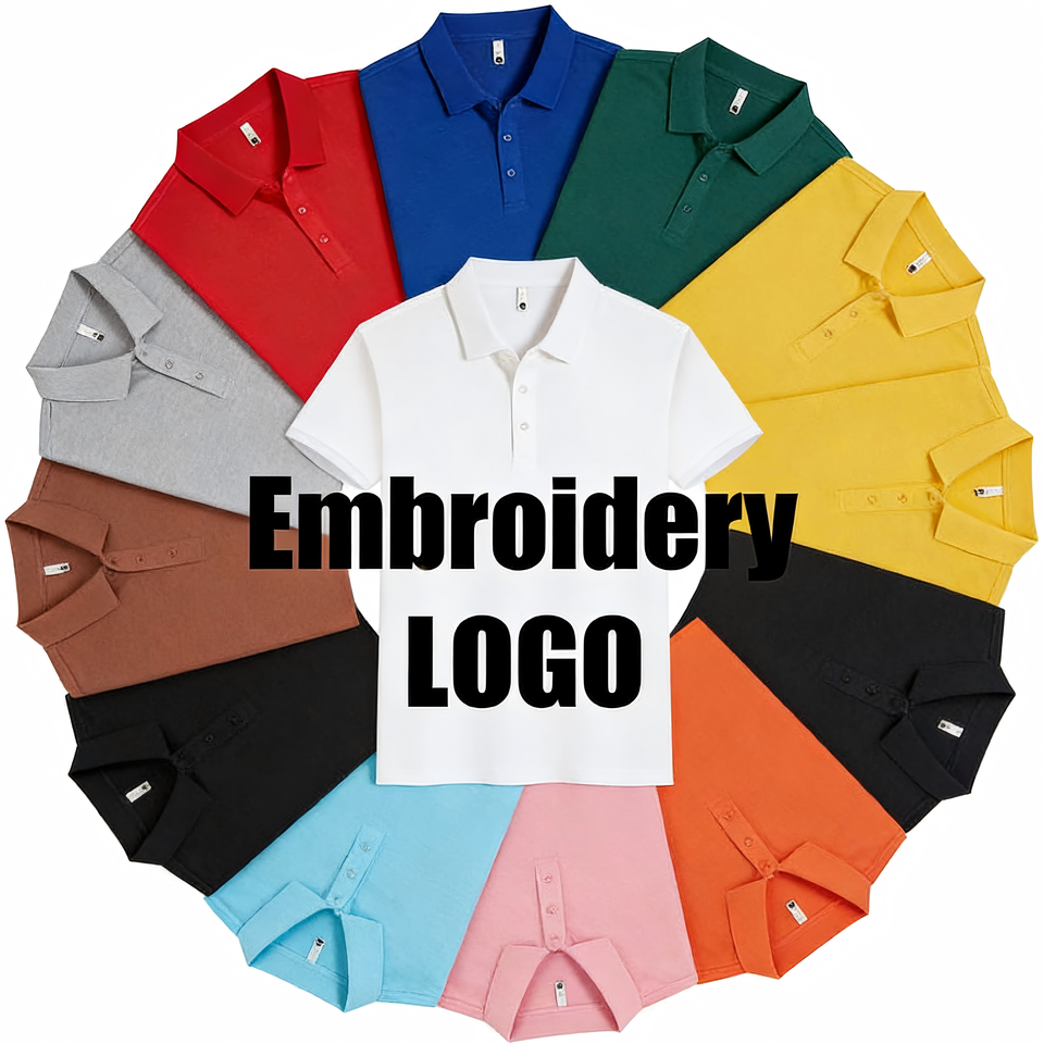 Men's White Short Sleeve Polo Shirt 100% Cotton Breathable short Sleeve ...