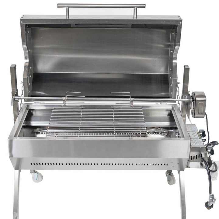 Dual Fuel Spit Roaster Stainless Steel Spit Roaster 1m Gas Spit Roaster ...
