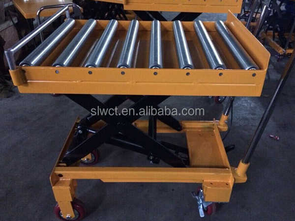 Portable Hydraulic Roller Conveyor Scissor Lift Table
