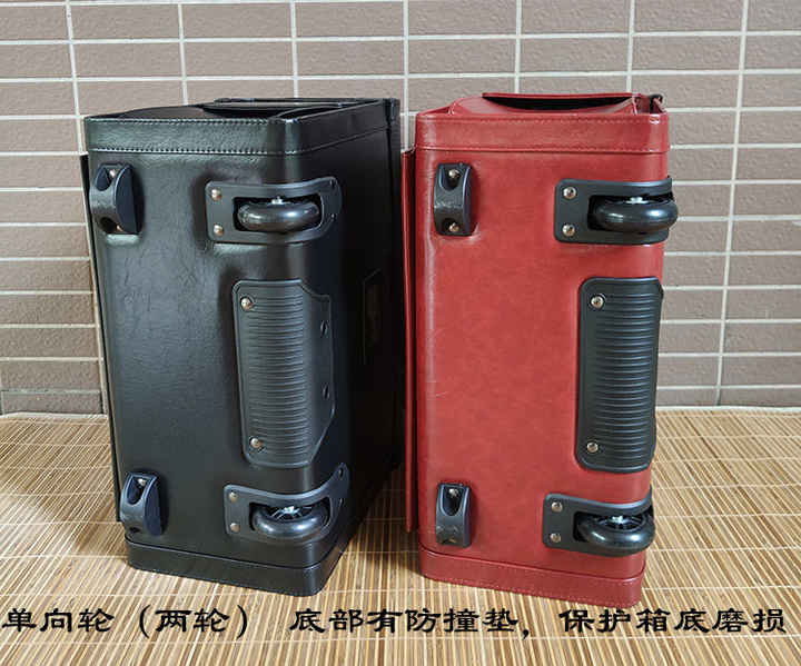 18 Inch Trolley Box with 2 Wheels - Pilot Luggage PU Leather