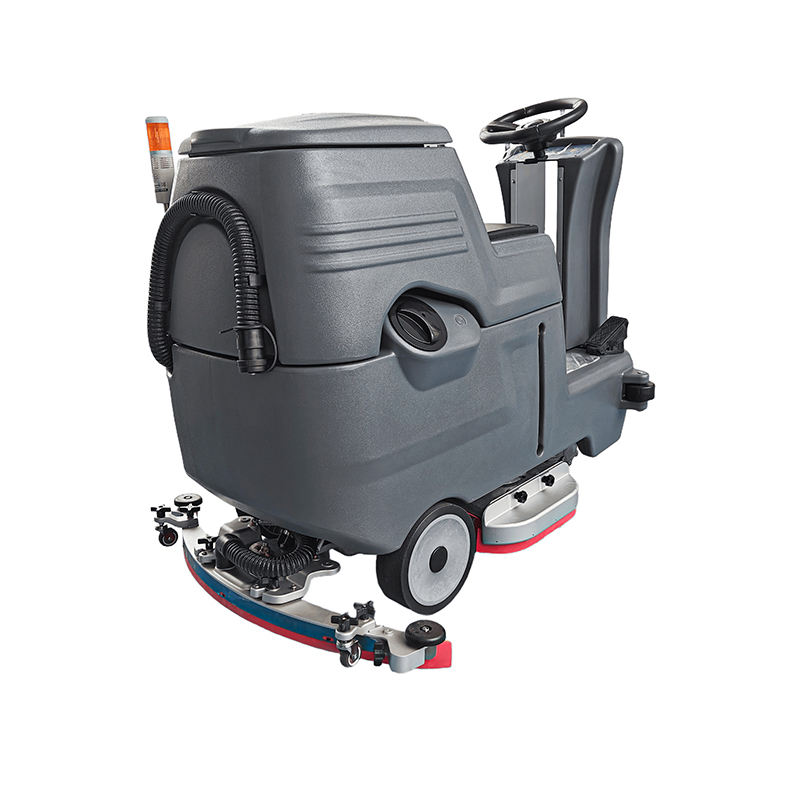 24V Battery-powered 550W Ride-on Floor Scrubber Cleaner Machine with ...