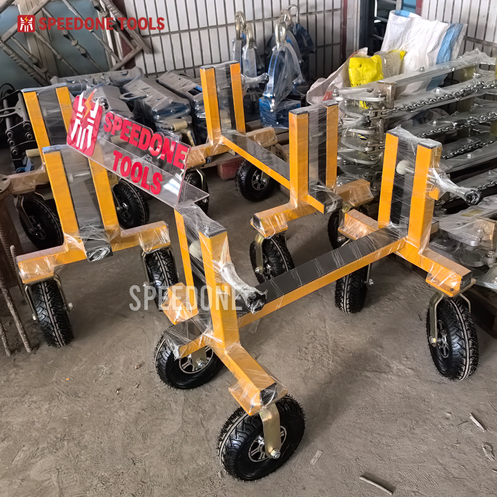 Industrial Granite Marble Stone Slab Moving Dolly Trolley with 4 Wheels ...