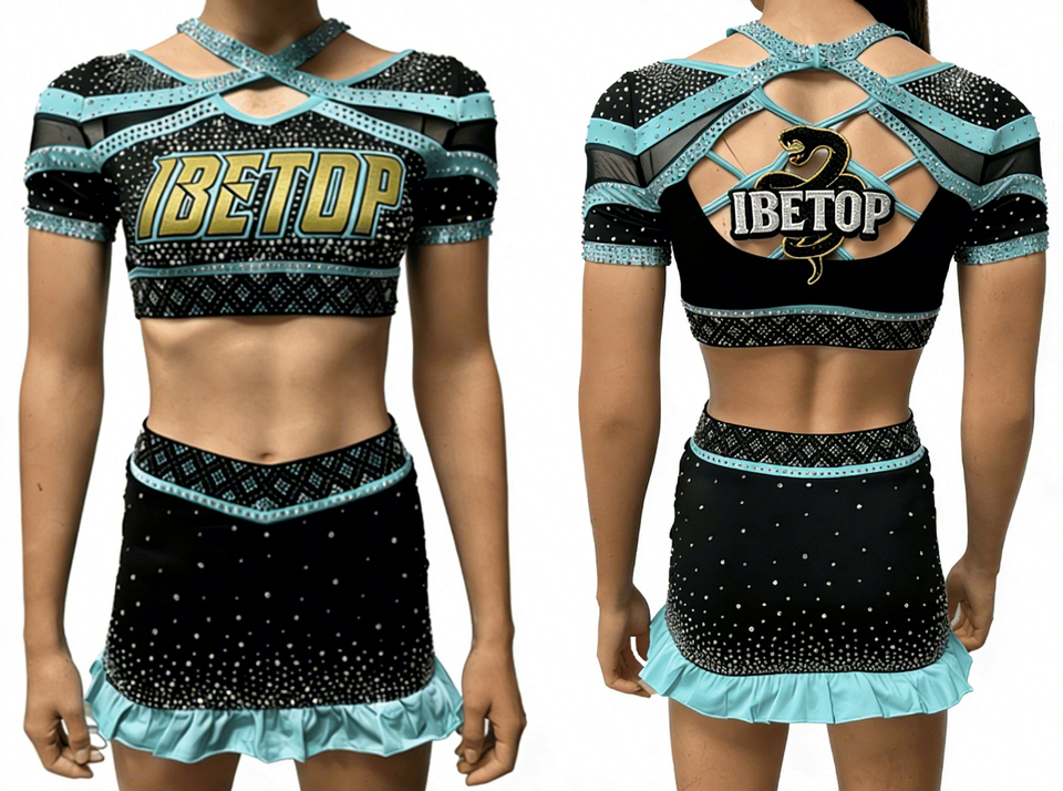Cheerleading Teams Competition Cheerleaders Costumes Custom Long ...